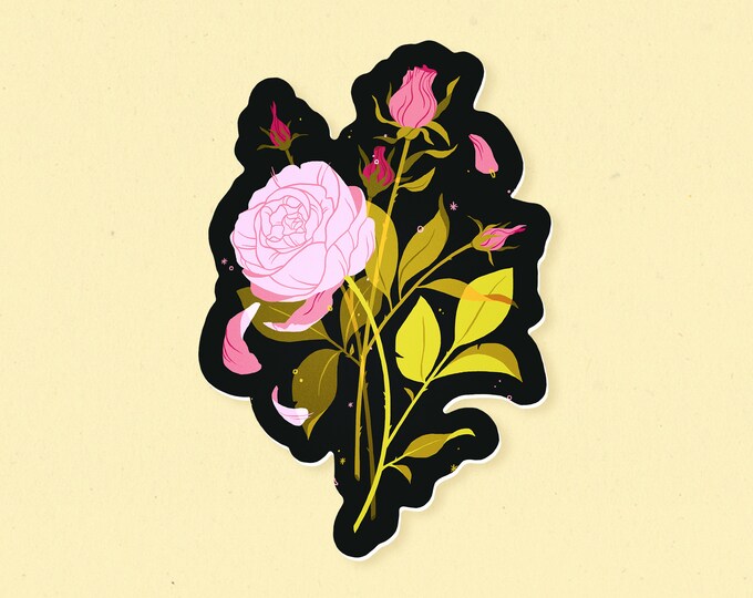 Roses Waterproof Vinyl Sticker - Etsy