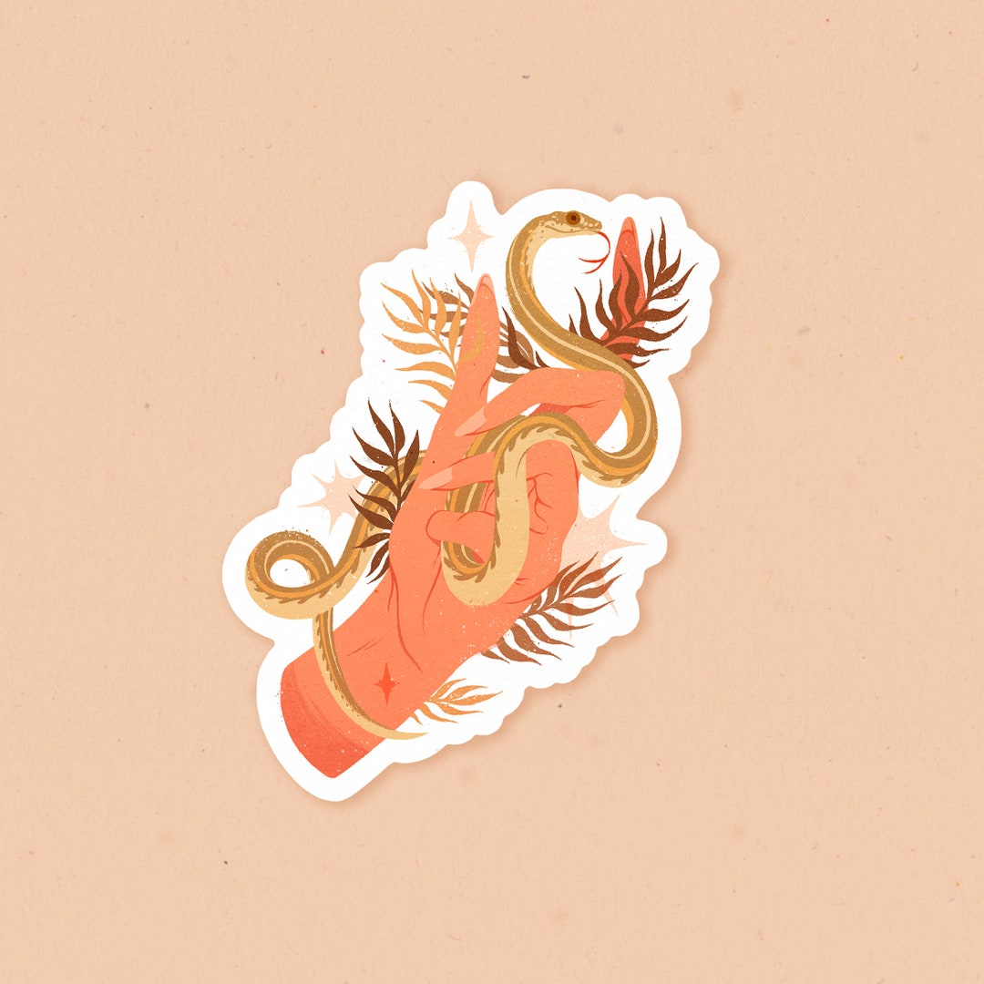 Garter Snake Waterproof Vinyl Sticker - Etsy