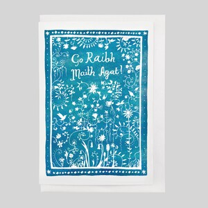 Go Raibh Maith Agat Irish Thank You Card in Pink Mireog Cártaí Gaeilge ...