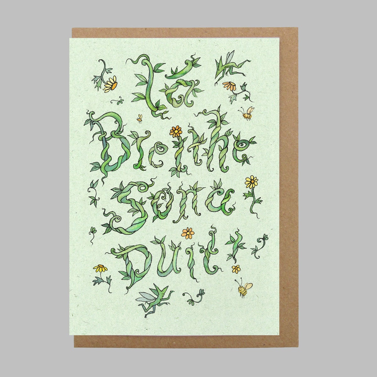 Cárta Gaeilge, Leafy Vines Birthday Card in Irish, Lá Breithe Sona Duit ...