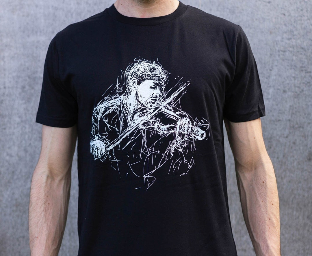 Fiddle Player T-shirt, Earthpositive Organic Cotton Mens Tee, Irish ...