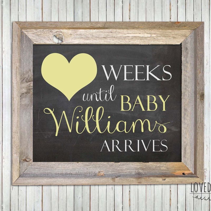 Pregnancy Countdown - Etsy