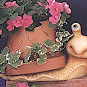 Snail Planter Pot 11" X 7 3/4" X 4 1/2" Ceramic Bisque, Ready to Paint ...