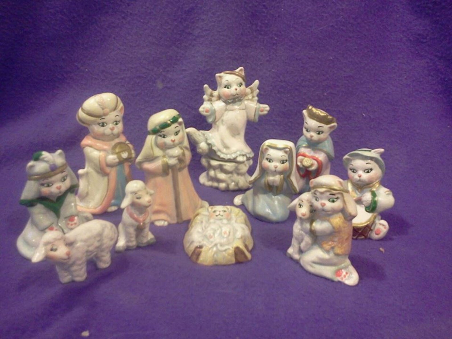 Ceramic Cat Nativity 12 Piece 3" - 5" Ready to Paint Set - Etsy