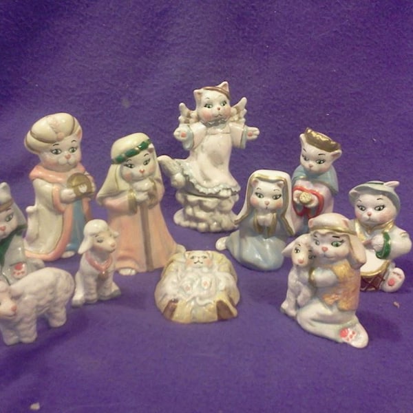 Ceramic Nativity Set - Etsy