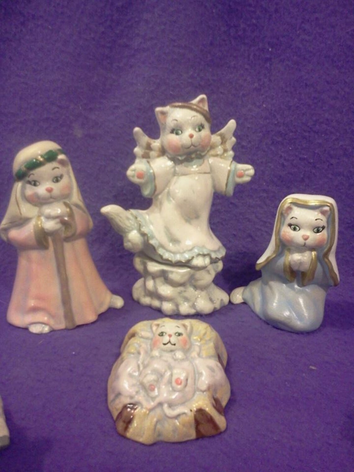 Ceramic Cat Nativity 12 Piece 3" - 5" Ready to Paint Set - Etsy