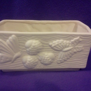Window Sill Butterfly Planter Ready to Paint 7" X 3" X 3" Ceramic ...
