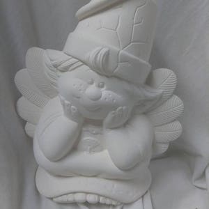 Cracked Pot Angel 9" Ceramic Bisque, Ready to Paint - Etsy