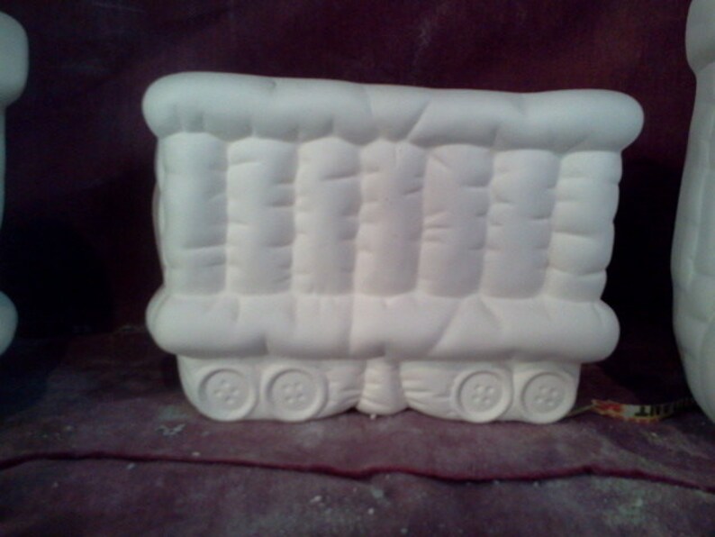 Kimple Softy Train 3 Piece Set Ready to Paint Ceramic - Etsy
