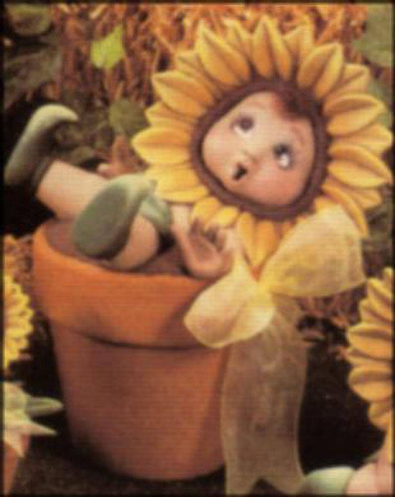 Sunflower Baby Sitting in Flower Pot 7 Ceramic Bisque - Etsy