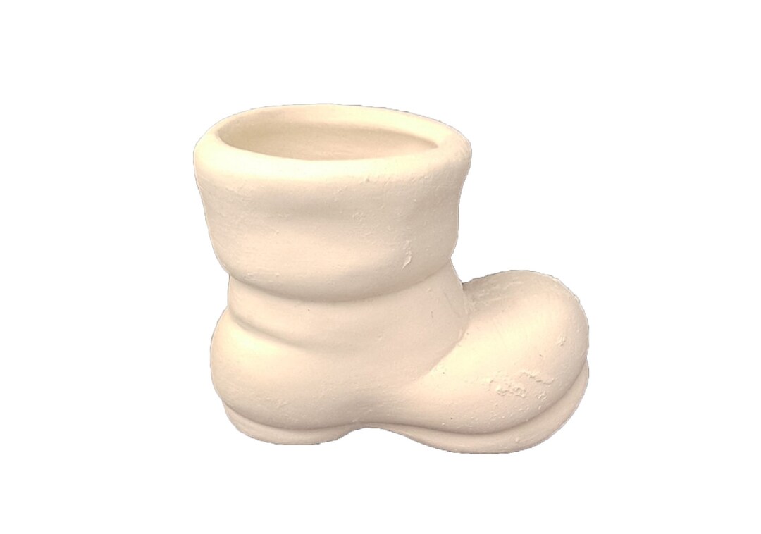 Santa Boot Ornament 2 X 2 Ceramic Bisque, Ready to Paint - Etsy