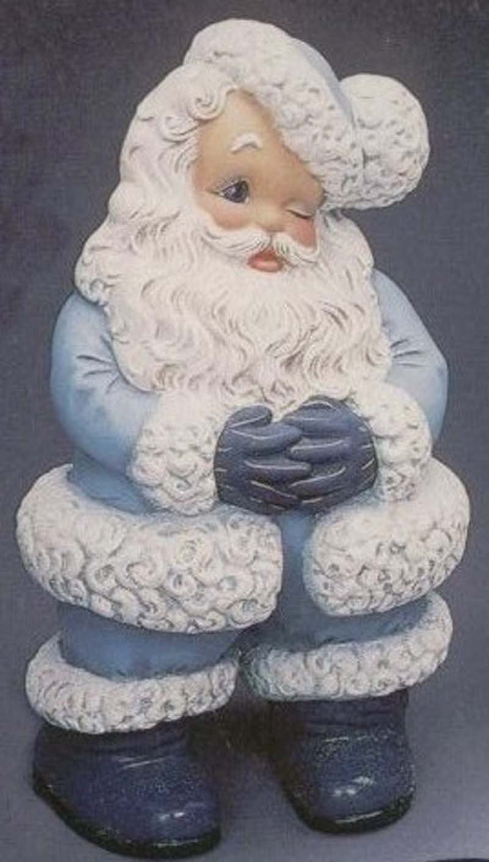 Winking Jolly Santa 15 Ready to Paint Ceramic Bisque - Etsy