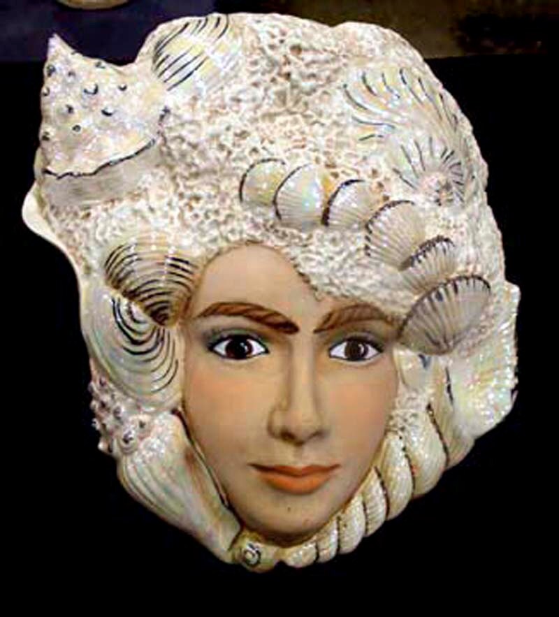 Seashell Mask 14 Ready to Paint Ceramic Bisque - Etsy