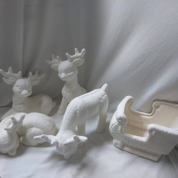 Ceramic Reindeer - Etsy