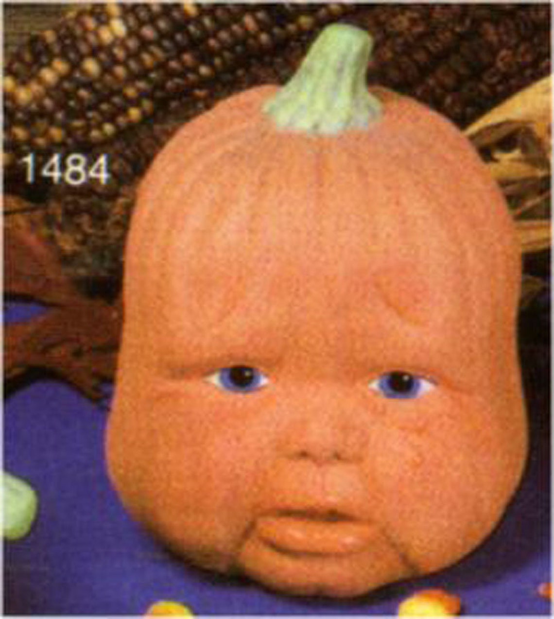 Halloween Crying Pumpkin 6 Ceramic Bisque Ready to - Etsy