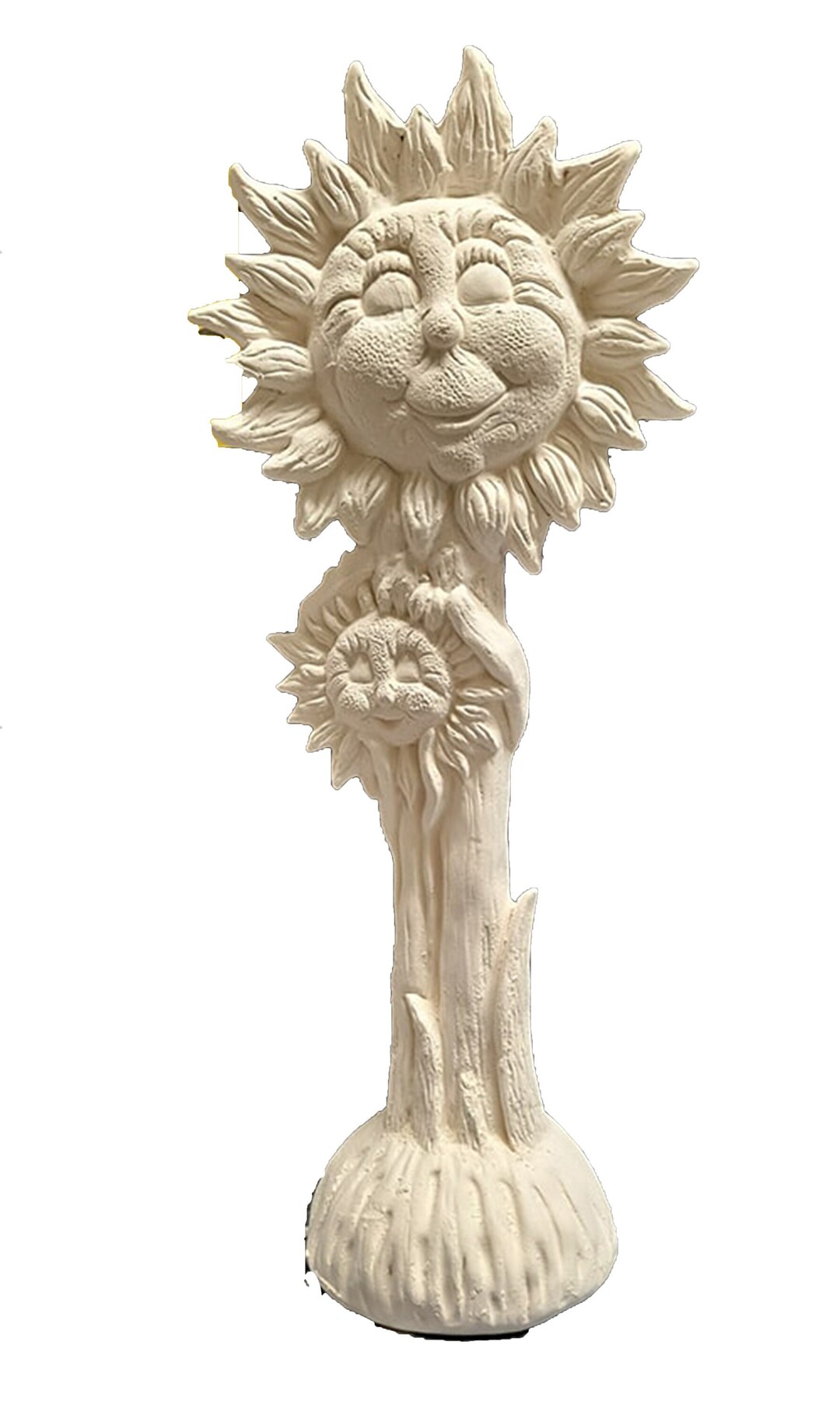 Mama and Baby Sunflower 12" Ceramic Bisque, Ready to Paint - Etsy
