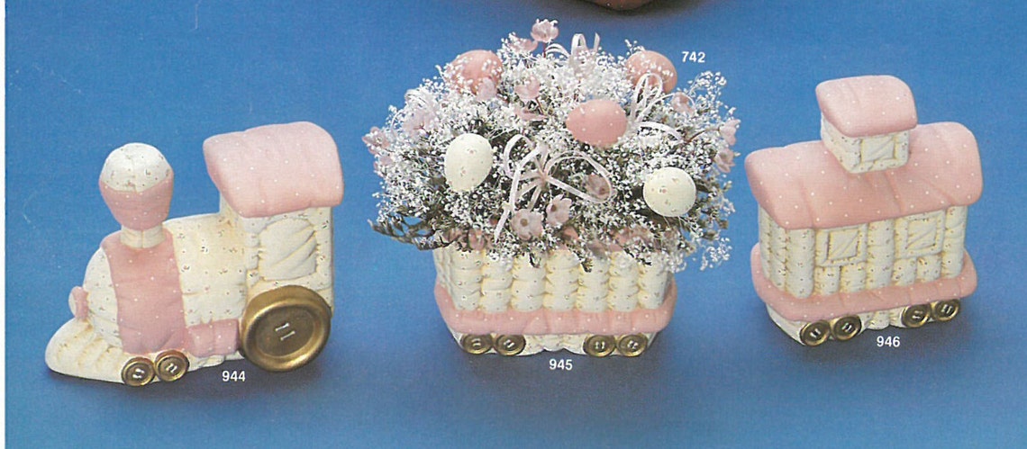 Kimple Softy Train 3 Piece Set Ready to Paint Ceramic - Etsy