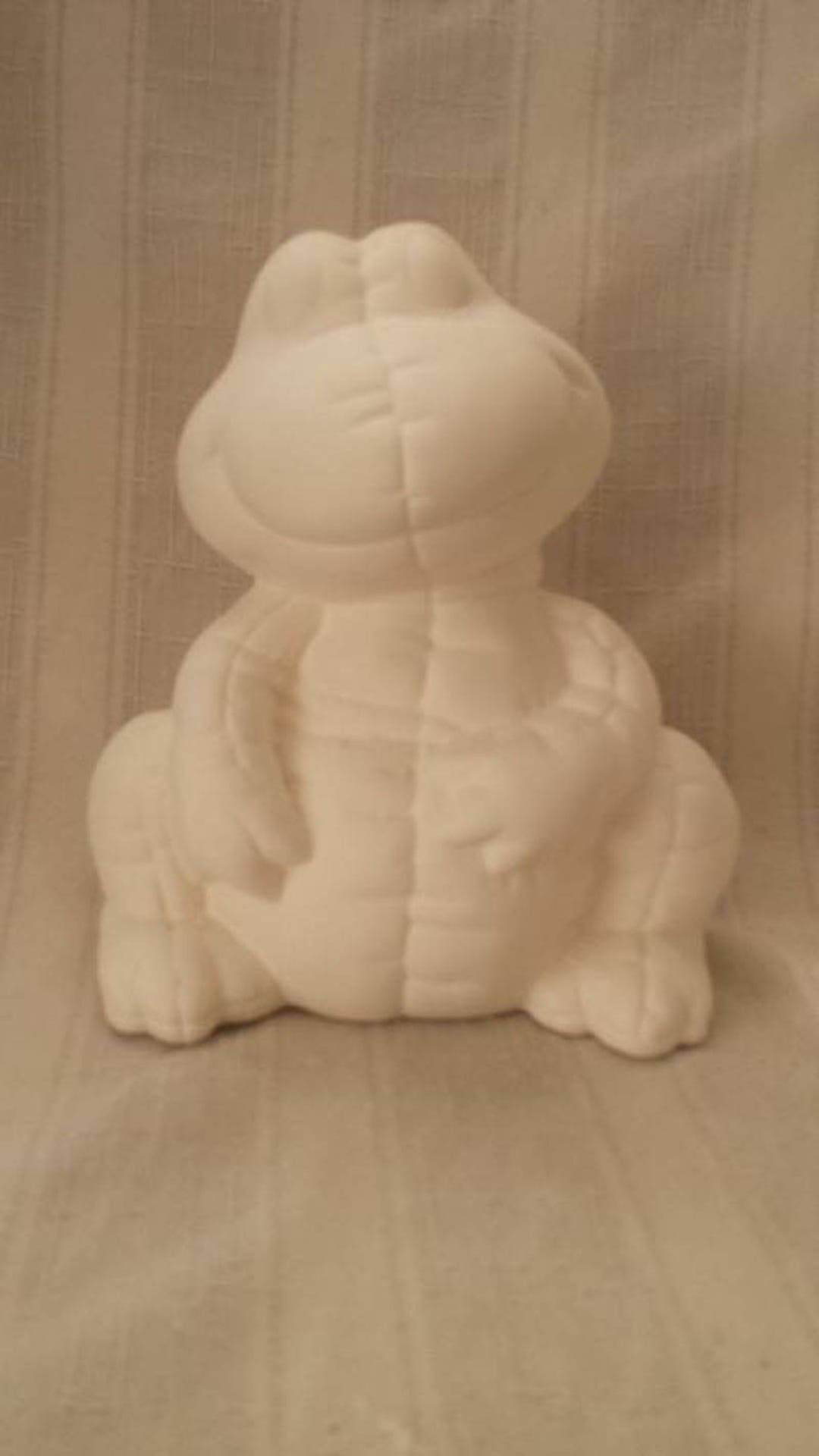 Soft Sculpture Frog 8" Ceramic Bisque, Ready to Paint - Etsy