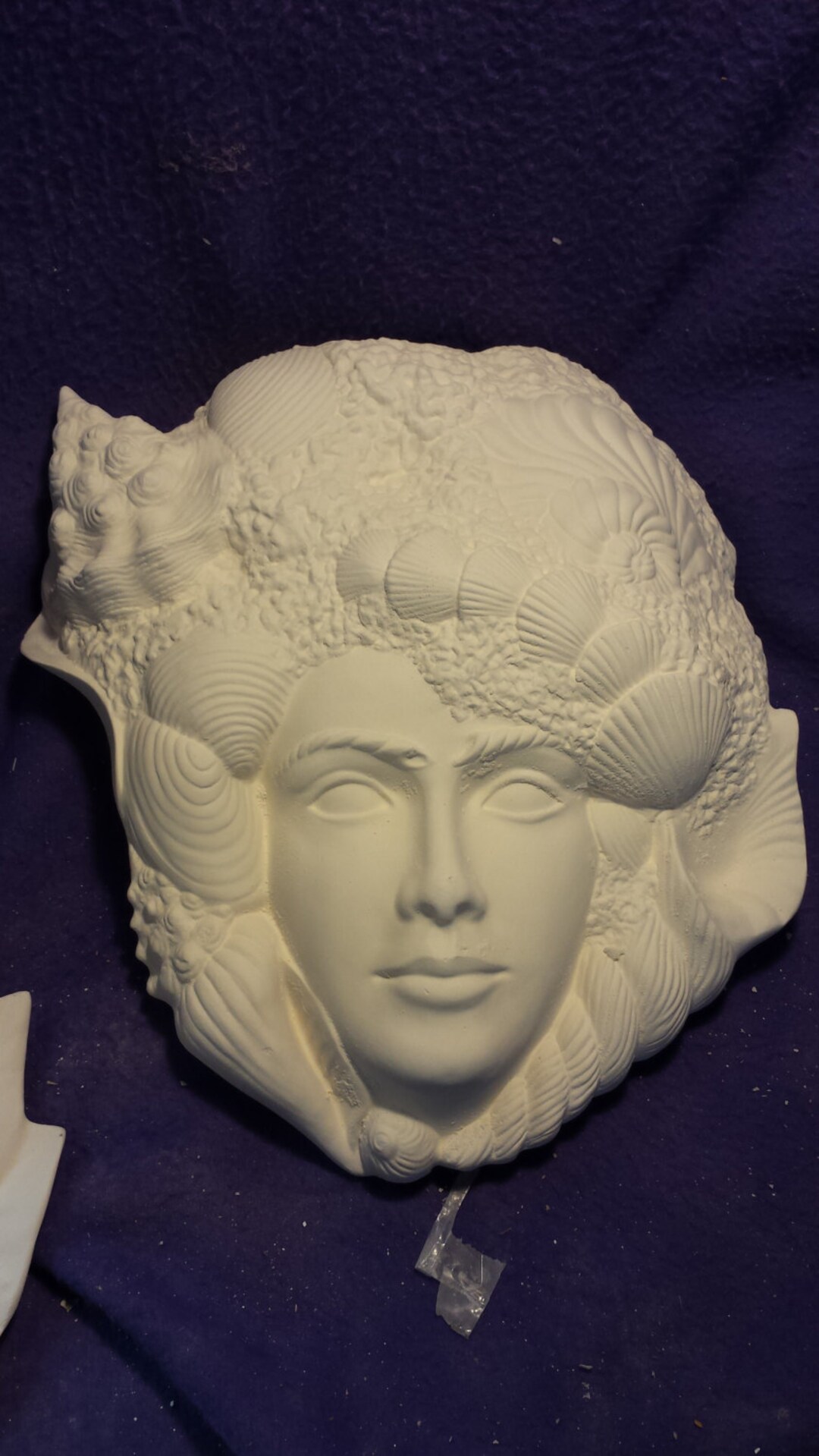 Seashell Mask 14" Ready to Paint Ceramic Bisque - Etsy