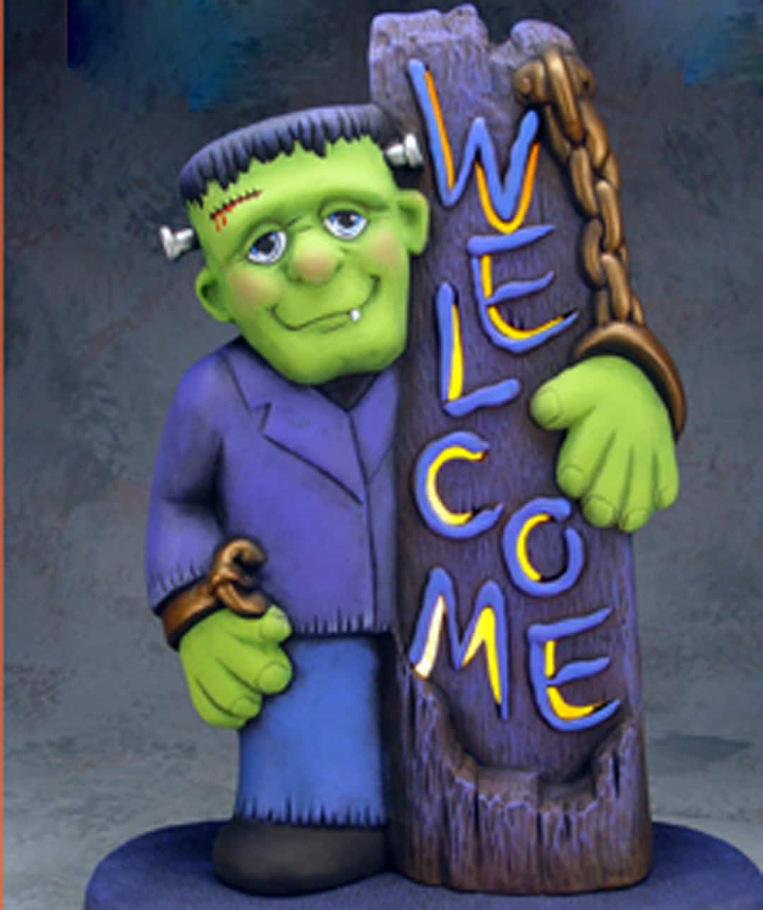 Welcome Frankie Ready to Paint Ceramic Bisque - Etsy