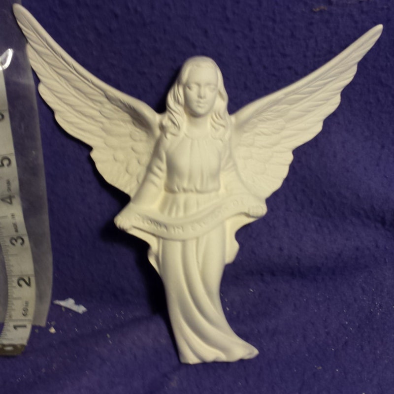 White Ceramic Angels - Etsy