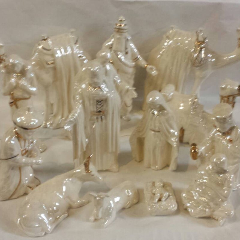 Ceramic Nativity Set - Etsy