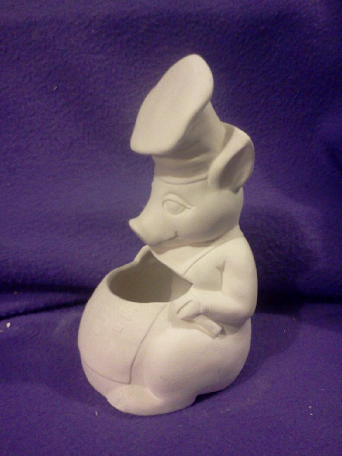 Pig Chef Kitchen Utensil Holder Ready to Paint 9 Ceramic - Etsy