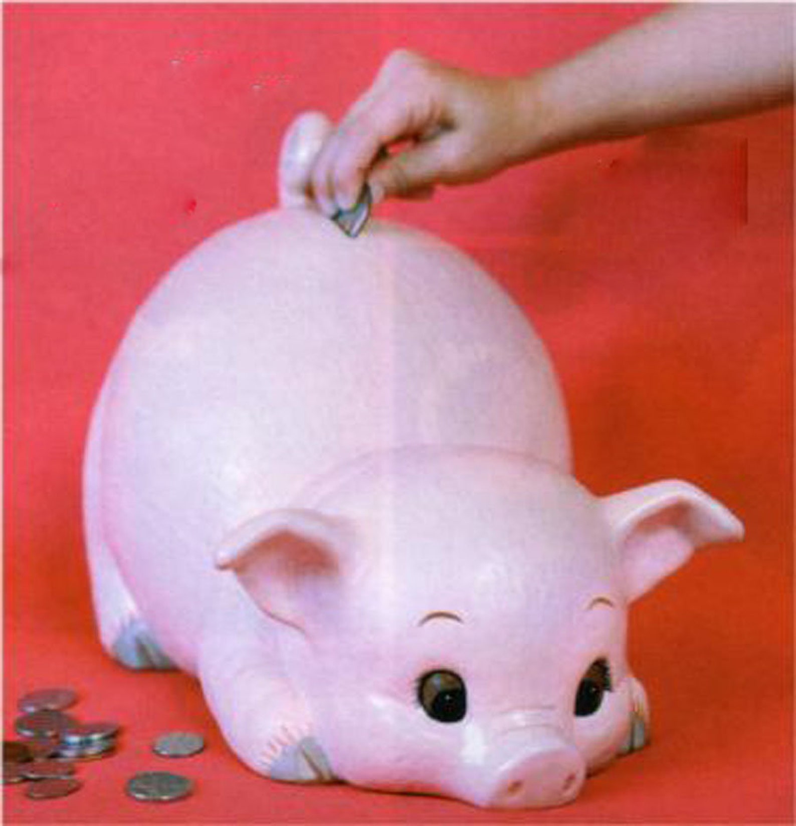 Large Pig Bank 8 1/2" X 12 3/4" Ceramic Bisque, Ready to Paint - Etsy