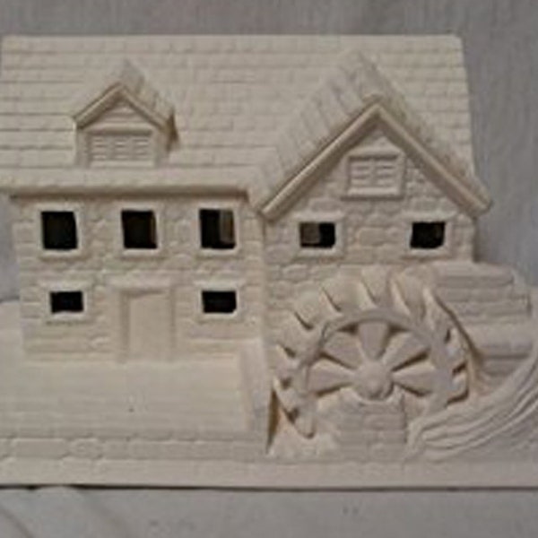 Unpainted Ceramic Village - Etsy