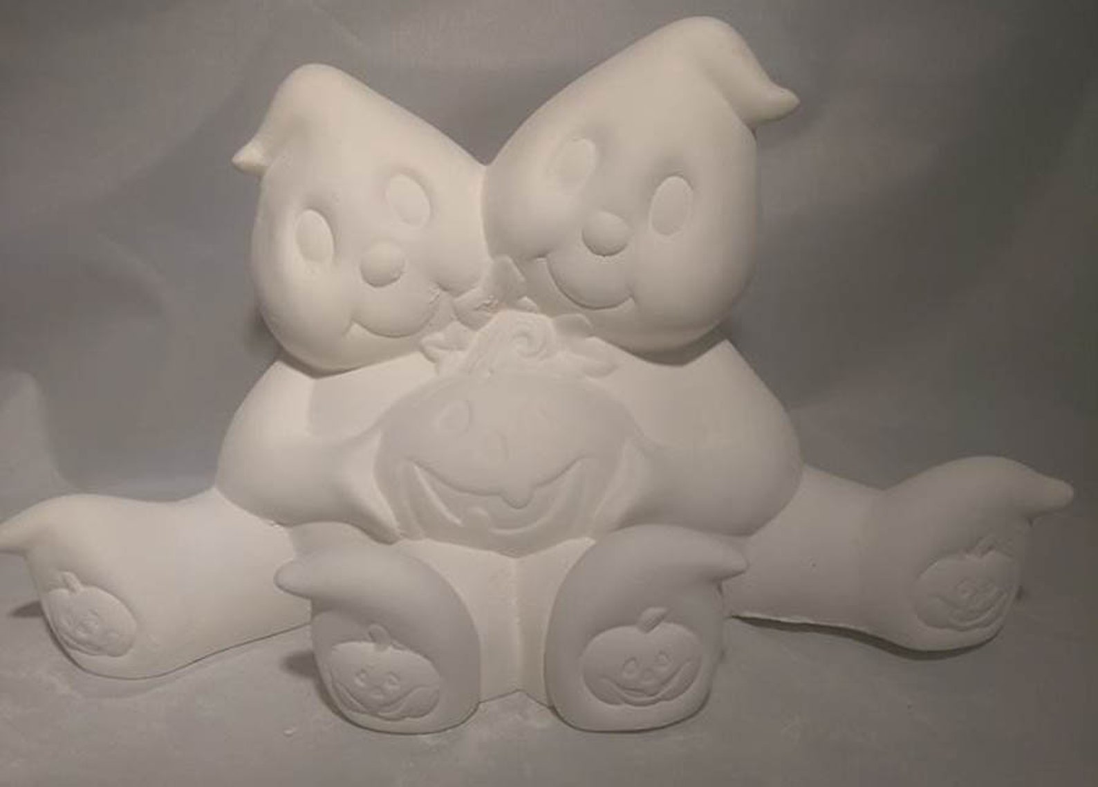 Halloween Cuddle Ghosts 7" X 12" Ceramic Bisque, Ready to Paint - Etsy