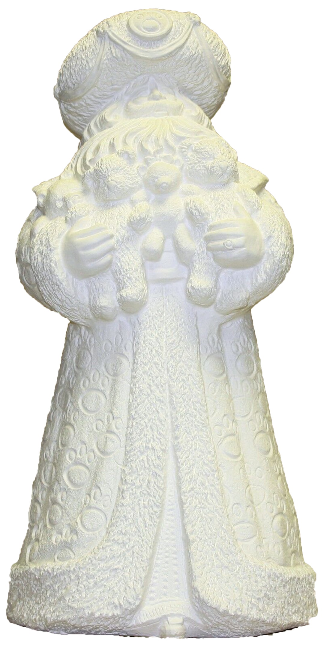 Renaissance Santa With Teddy Bears 15" Ceramic Bisque, Ready to Paint ...
