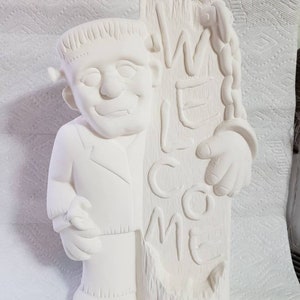 Welcome Frankie Ready to Paint Ceramic Bisque - Etsy