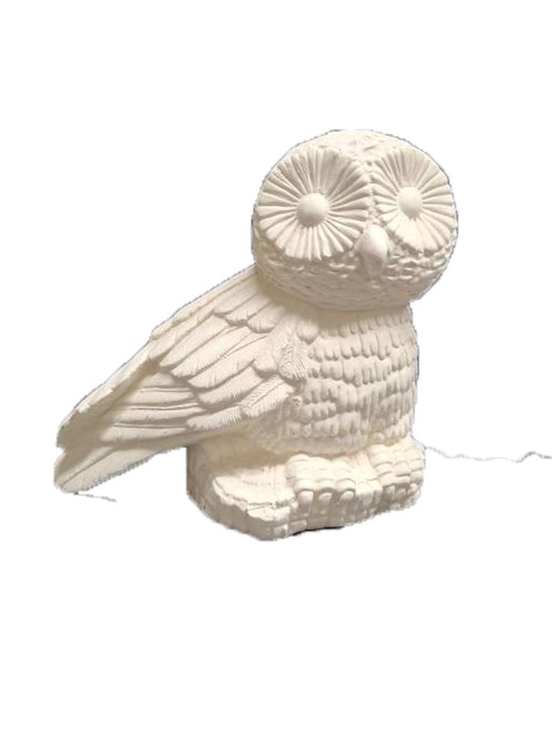 Male Owl 7" Ceramic Bisque, Ready to Paint - Etsy