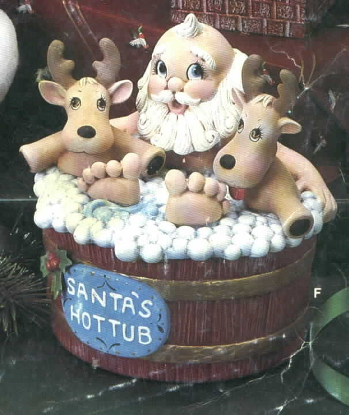 Santas Hot Tub 6 X 8 Ceramic Bisque Ready to - Etsy