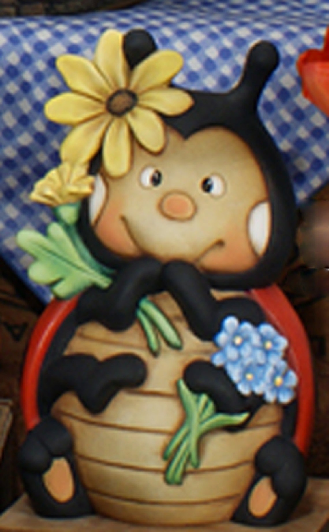 Lady Bug 8 Ceramic Bisque Ready to Paint - Etsy