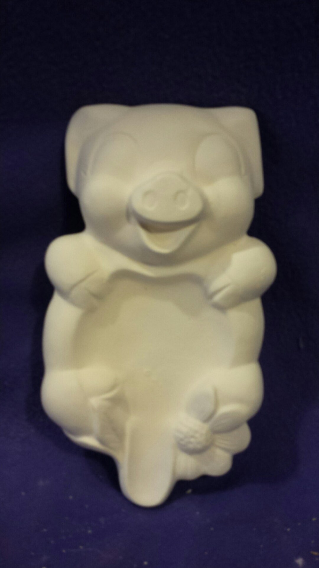 Macky Pig Spoon Rest Ready to Paint 8 1/2" Ceramic Bisque - Etsy