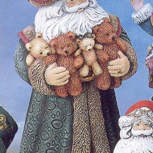 Renaissance Santa With Teddy Bears 15" Ceramic Bisque, Ready to Paint ...