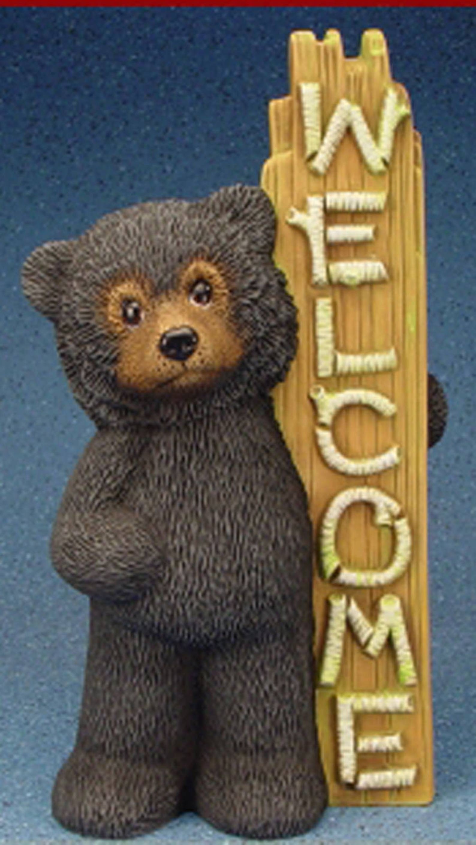 Welcome Bear 17 1/2" Ceramic Bisque, Ready to Paint - Etsy