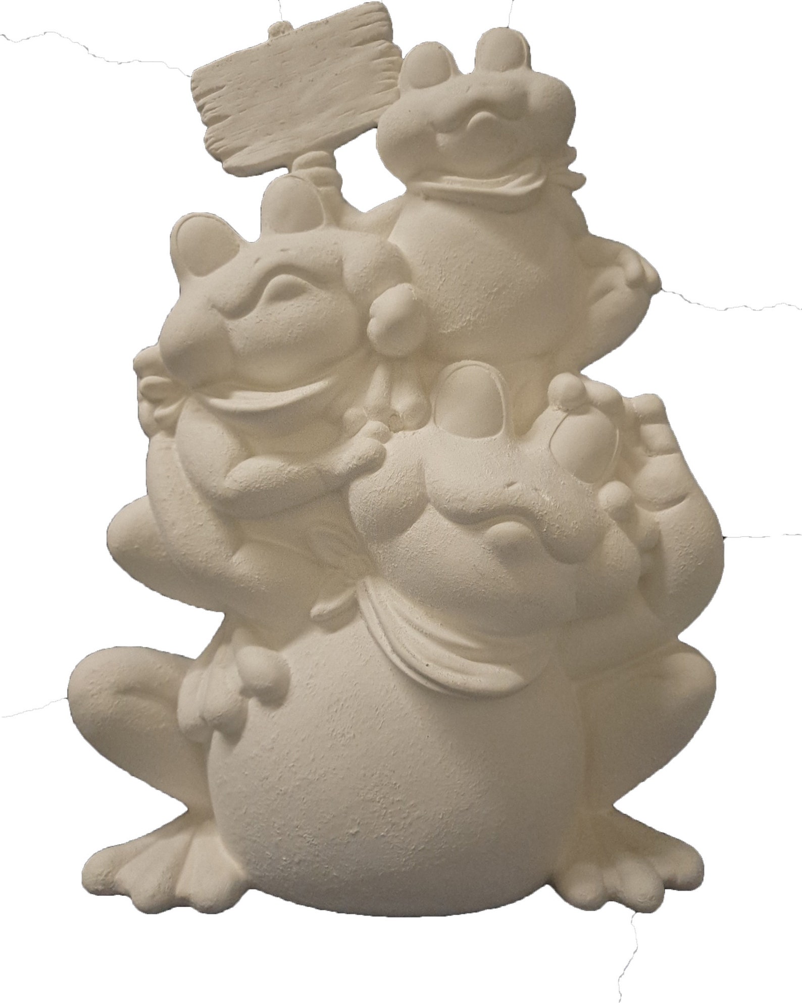 Frog Stack 13.5" Ceramic Bisque Ready to Paint - Etsy
