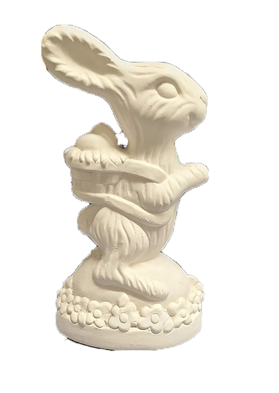 Ceramic Chocolate Candy Bunny 7" Ceramic Bisque, Ready to Paint - Etsy