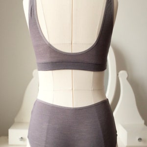 Merino Wool Bra and Classic Brief. Natural Wool. Thermo Layer. Warm ...