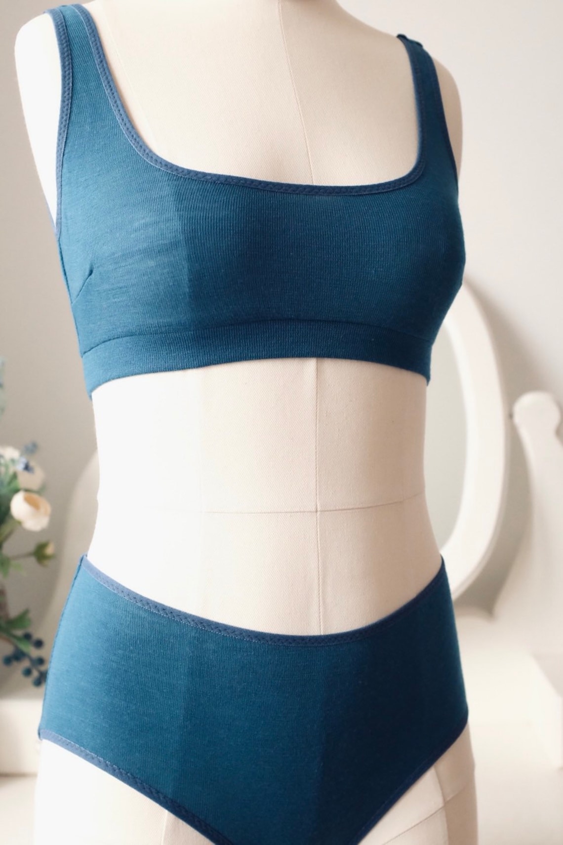 Merino Wool Bra and Classic Brief. Natural Wool. Thermo Layer. Warm ...
