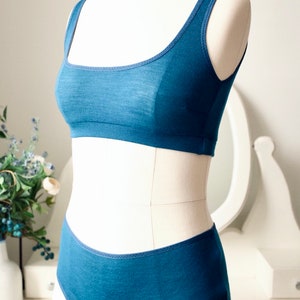 Merino Wool Bra and Classic Brief. Natural Wool. Thermo Layer. Warm ...