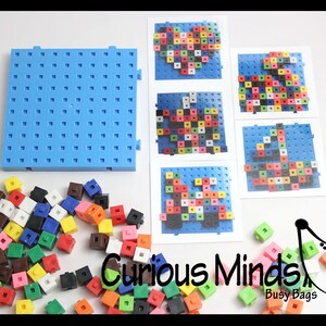 Snap Block - Interlocking Cubes and Building Base - Constructive ...