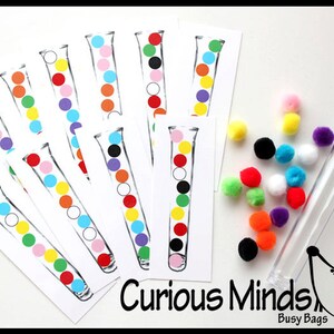 PDF FILE - Tube Pattern Matching Preschool Busy Bags - Etsy