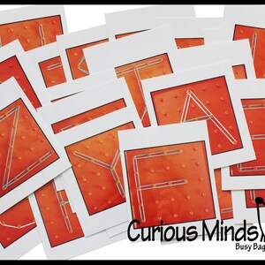 Mini Geoboard (shape, Alphabet and Number Cards Available) - Etsy