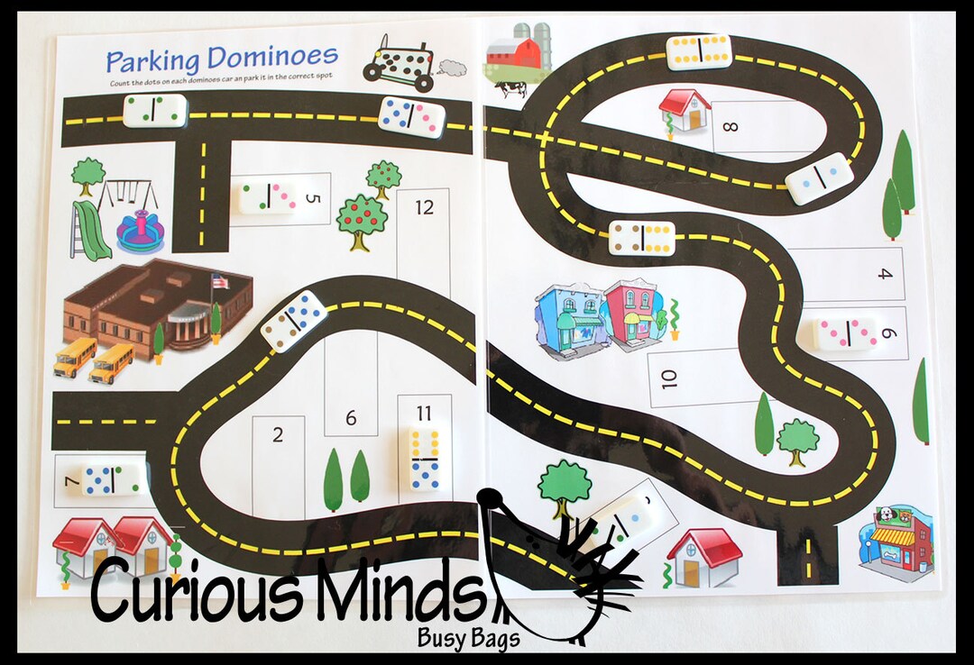 PDF FILE - Parking Dominoes Number Activity - Etsy