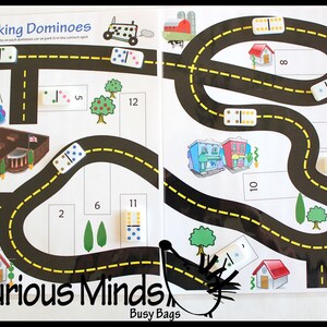 PDF FILE - Parking Dominoes Number Activity - Etsy
