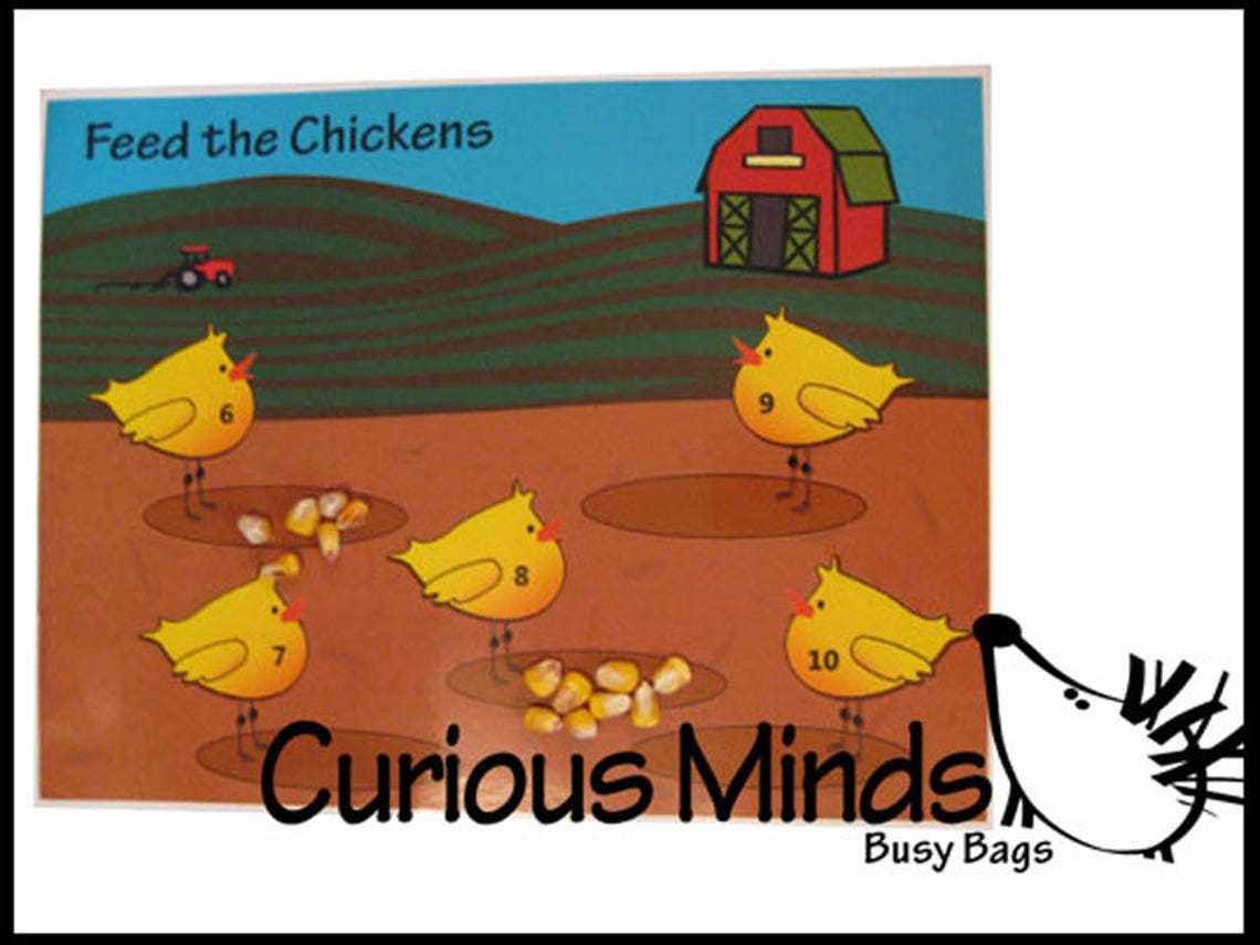 PDF File - Feed the Chickens - Numbers 1-10 - Etsy