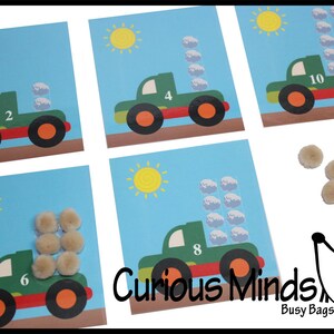 PDF - Number Fill-in Busy Bag for Counting - Etsy